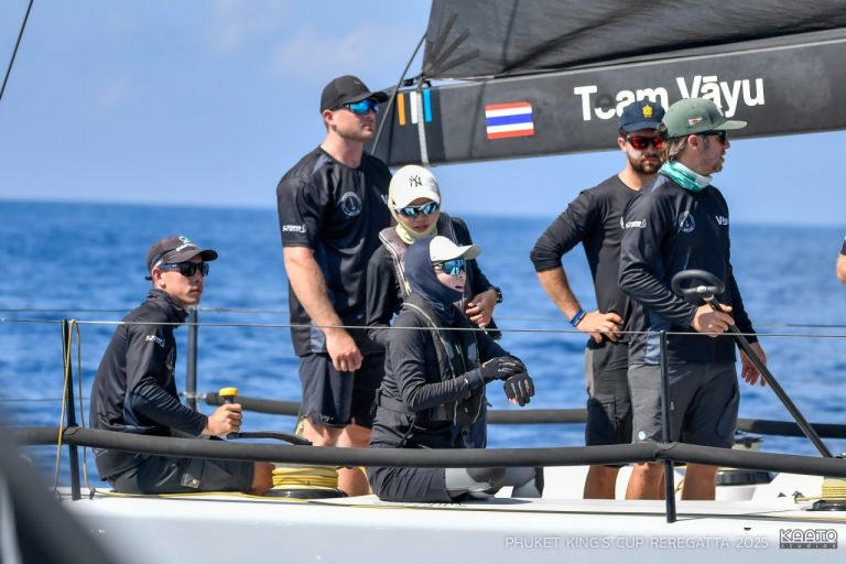 Race officials able get in one race as they deal with temperamental wind - Phuket Kings Cup